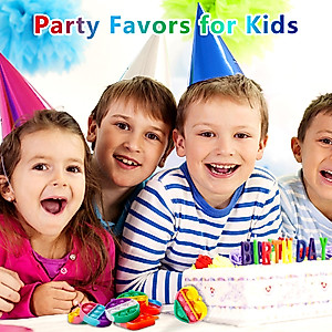 DODOLOL Kids Party Favors 30 Pcs Fidget Toys Bulk Mini Pop Fidgets Keychain Its Birthday Party Favors for Kids Goodie Bag Stuffers Small Kid Classroom Prizes It Bubbles Poppers Students Bulk Toys
