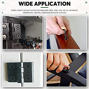 Keadic 85Pcs M6 20/30/40/50/60/70/80mm Baby Bed Screws Hardware Replacement Kit, Hex Socket Head Cap Screws Nuts for Furniture Cots Beds Crib, 1 Hex Key for Free - Black High Speed Steel