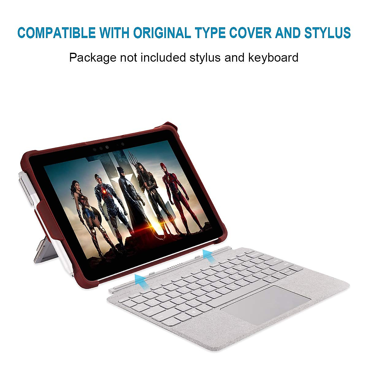 Youtec for Surface Go 3 Case Surface Go 2 Case, Surface Go Case, Shockproof Rugged Folio Surface Go 3/ Go 2/ Go Protective Case Cover Compatible with Microsoft Surface Go 2/ Go 3/ Go 10 inch Tablet