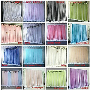 Dusty Green Tulle Chiffon Backdrop for Bridal Shower Wedding Ceremony Backdrops Curtains Newborn Baby Shower Backdrop Photo Booth Background Photography