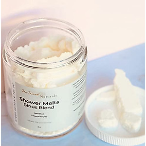 Sinus Shower Melts, for Congestion and Allergies, Shower Steamer, Multiple uses, Reusable Glass jar