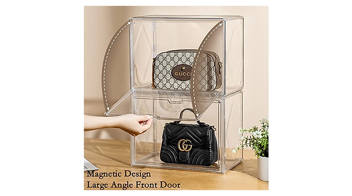 Organize & Display with WMM Clear Handbag Storage Organizers