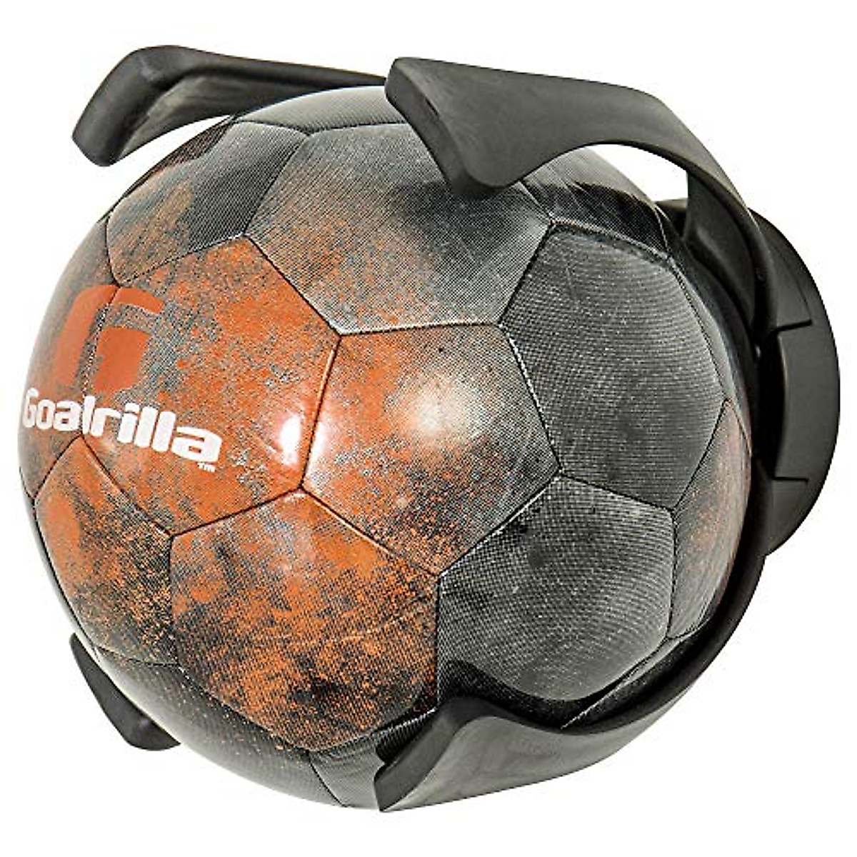 Silverback Basketball Holder Compatible with Men's, Women's, Youth Basketballs, Soccer Balls, Volleyballs, and Kickballs,Black