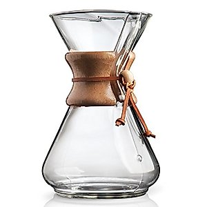 Chemex Classic Series, Pour-Over Glass Coffeemaker, 10 Cup - Exclusive Packaging