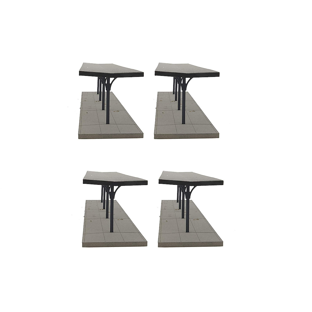 Walthers Cornerstone Series Kit HO Scale Butterfly-Style Station Platform Shelters