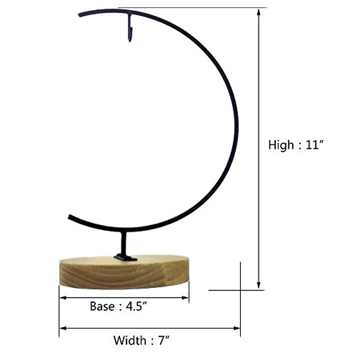 YY YEARCHY Awesomes Ornament Display Stand Metal Air Plant Flower Pot Holder for Hanging Glass Globe Ball