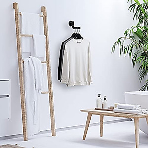 SCDGRW Heavy Duty 13.6 Inches Industrial Pipe Coat Hook Rack, Rustic Vintage L Shaped Clothes Towel Holder Hanger Iron Pipe Wall Mounted Garment Hook for Closet Laundry Room