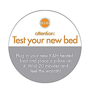 K&H PET PRODUCTS Outdoor Small Animal Heated Pad for Rabbits and Small Animals Tan 9 X 12 Inches