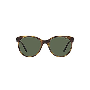 Vogue Eyewear Women's VO5453S Round Sunglasses, Dark Havana/Dark Green, 53 mm