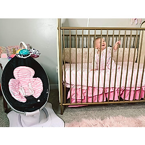 Infant Insert Compatible with 4Moms Mamaroo & Rockaroo – Car Seat Insert 2 Pack – Reversible Infant Car Seat Insert – Rockaroo & Mamaroo Newborn Insert – Soft Plush Minky Car Seat Head Support Insert