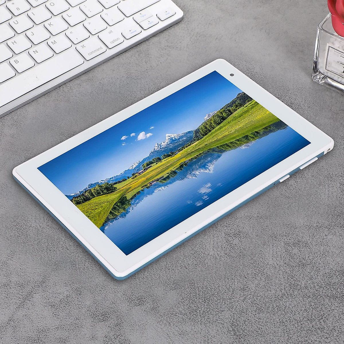 8 Inch Tablet Dual SIM Dual Standby, 4GB RAM 64GB ROM, 1920x1080 HD Display, Dual Camera, 8000mAh Battery, 6.0 Tablet for Kids (Blue)