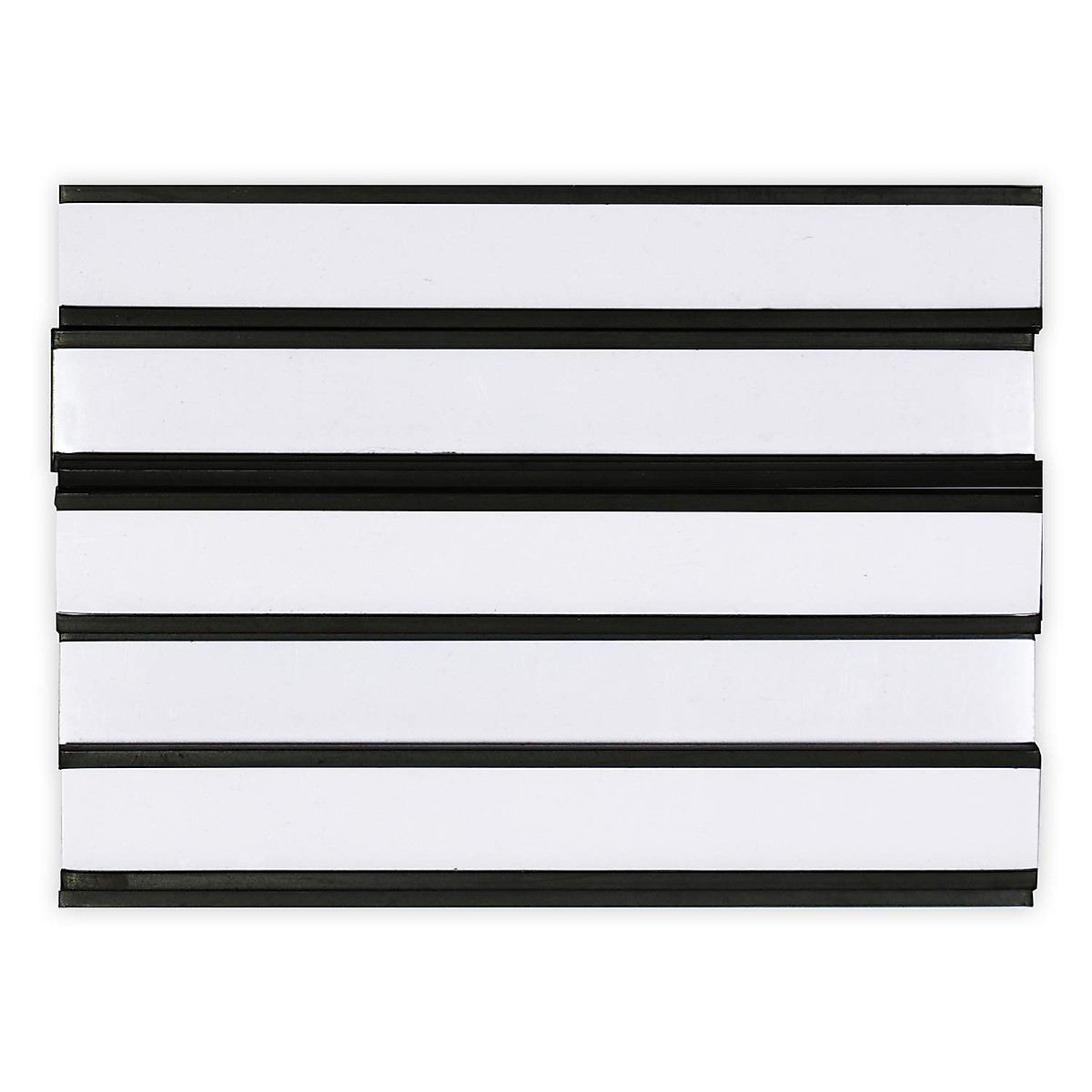 SmartSign Magnetic 'C' Channel Label Holders for Metal Racks and Shelves | 0.5" x 4" Pack of 25