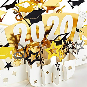 Hallmark Signature Paper Wonder Class of 2020 Pop Up Graduation Card (Hats Off)