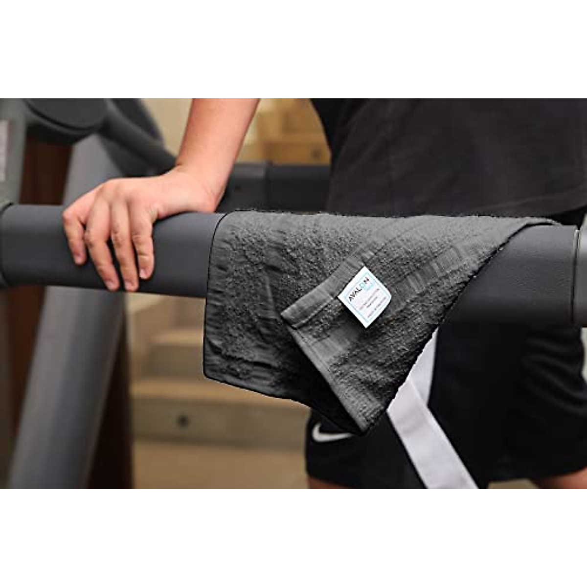 Avalon Towels Cotton Washcloths – (Pack of 24) Size 12x12 Inches Premium Ring Spun Cotton, Super Absorbent Soft Face Towels, Gym Towels, Hotel Spa Quality, Reusable Multipurpose Towels (Grey)