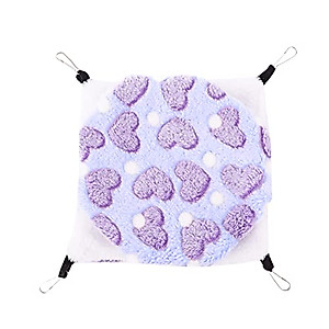 balacoo Swinging X Animal Hammock Squirrel Bed Double Style Warm Sleep Pet Ferret Guinea Layer Pig Bird for Printed Parrot Sleeping Hamster Bunk Rat Chinchilla Hanging Mice Layers