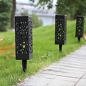 Garden lights solar powered Solar Lights Garden Lights Hollow Out Lawn Lights Outdoor Waterproof Home Garden Garden Villa Landscape Decoration Street Lights Landscape Path Lights ( Size : 4 pieces )