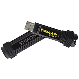 Corsair CMFSS3B-512GB Flash Survivor Stealth 512GB USB 3.0 Flash Drive, black