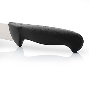 ARCOS Butcher Knife 8 Inch Nitrum Stainless Steel and 200 mm blade. Professional Cooking Knife For Cutting Meat, Fish and Vegetables. Ergonomic Polyoxymethylene Handle. Series 2900. Color Black