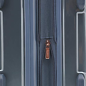 kensie Women's Alma Hardside Spinner Luggage, Expandable, Midnight Blue, Carry-On 20-Inch