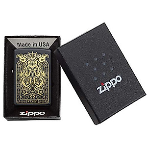 Zippo 29965 Monster Design Black Matte Pocket Lighter