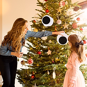 Cinvo 7 Inch Giant Googly Eyes Self Adhesive 18cm Big Wiggle Eyes Large Sticky Eyes for Party Decorations Refrigerator Door Christmas Trees Lawns Car Classroom DIY Craft Projects (Pack of 2)