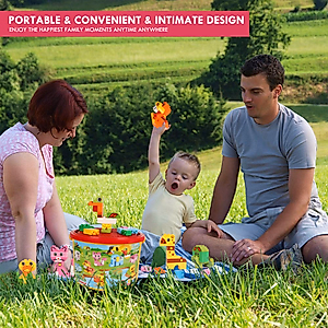 Animals Building Blocks Set, 122 Pieces Animal Building Toy Kit with Storage Box for Kids Ages 3 4 5 6 Years, Creative STEM Educational Preschool Toys for Toddlers Boys Girls Christmas Birthday Gift