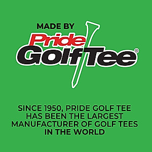 Pride Performance 2-3/4" Matte Finish Golf Tees, Mix 30 Count