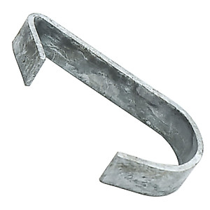 1-3/8”Chain Link Fence Gate Clips, Kennel Panel Clip Bands, Chain Link Fence Latch Hardware, Chain Link Fence DIY Gate Clips, Galvanized Steel, 16 Packs