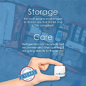 Save-A-Tooth Preservation Kit - Prevent Permanent Tooth Loss, Save Knocked Out Teeth for up to 24 Hours - Tooth Saver Made in the USA by SmartPractice - Keep in your Kit Bag for a Tooth Emergency