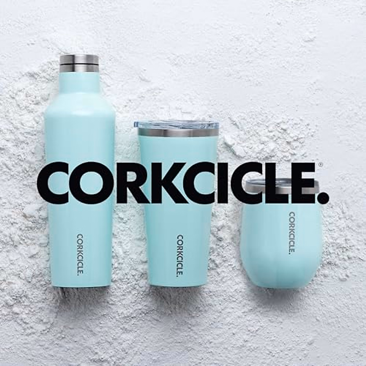 Corkcicle Tumbler Rifle Paper Co. Triple Insulated Stainless Steel Travel Mug, BPA Free, Keeps Beverages Cold for 9 Hours and Hot for 3 Hours, 16 oz, Hydrangea