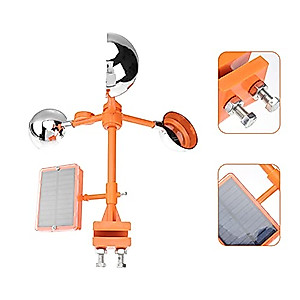 Tofficu Bird Animal Outdoor Devices Solar Powered Bird Deterrent Devices Bird Spinning Reflectors for Garden Farm