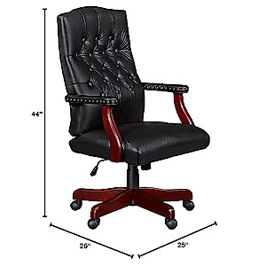 Regency Ivy League Swivel Chair, Black