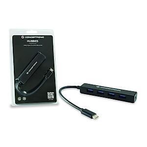 Conceptronic CTC4USB3 USB 3.1 (3.1 Gen 2) Type-C 5000 Mbit/s Hub (USB 3.1 Gen 2) Type-C, USB 3.0 (3.1 Gen 1) Type-A, 5000 Mbit/s, 0.15 m, China, USB