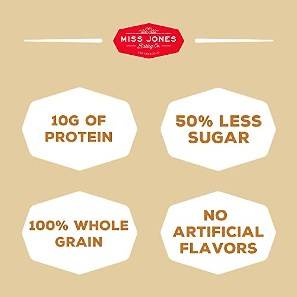 Miss Jones Baking Banana Bread & Muffin Mix - Whole Grains, 50% Lower Sugar, Real Banana, Naturally Sweetened Desserts & Treats (Pack of 1)