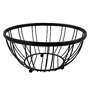 Spectrum Diversified Contempo Countertop Collection Fruit Bowl, Black