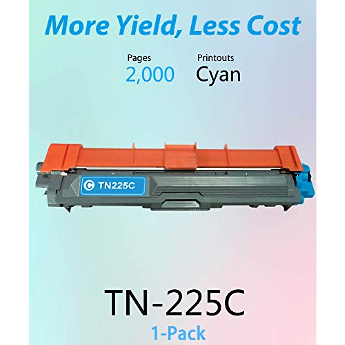 MM MUCH & MORE Compatible Toner Cartridge Replacement for Brother TN225 TN-225C TN-225 TN221 use with HL-L3140CW HL-L3150CDW HL-3170CDW MFC-9130CW MFC-9140CDN MFC-9330CDW MFC-9340CDW Printers (Cyan)