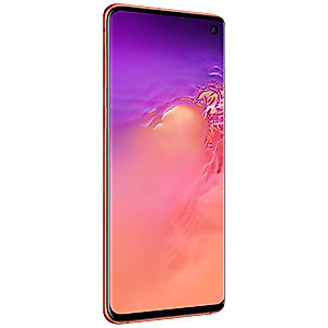 Samsung Galaxy S10 Factory Unlocked Android Cell Phone | US Version | 128GB of Storage | Fingerprint ID and Facial Recognition | Long-Lasting Battery | Flamingo Pink