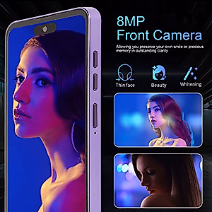 VINGVO I14pro Max 6.7 in 4G Smartphone, 100?240V 8MP 16MP 4000mAh Battery MT6737 CPU 4GB RAM 128GB ROM I14pro Max 4G Smartphone for Study ()