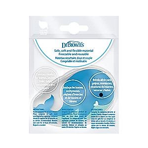Dr. Brown's Cold Comfort Compress Baby Ice Pack, Freezable Reusable First Aid Pain Relief for Kids, Small Polar Bear and Whale, 2-Pack