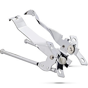 Nickle Plated Manual Can Opener with Can Tapper Small and Easy to store Perfect for Camping(Pack Of 2) - By RamPro