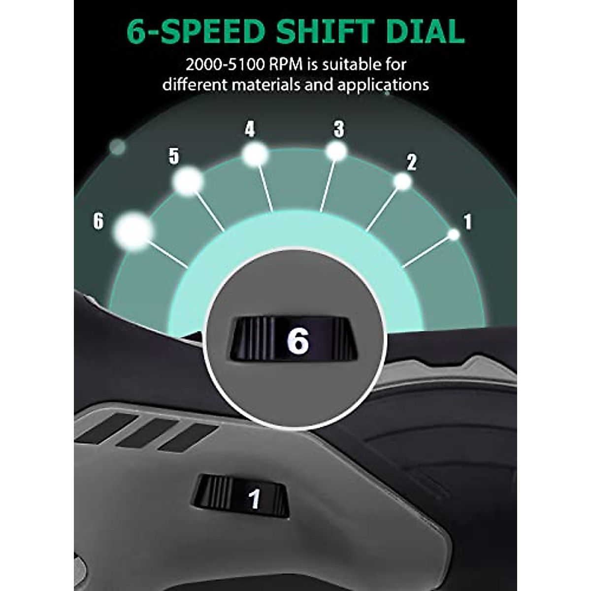 Cordless Car Buffers and Polishers Kit with 2pcs 12V Lithium Rechargeable Battery Polisher with Variable Speed, 2.0Ah Portable Buffer Kit for Buffer/Polisher/Sander (Dark Grey)