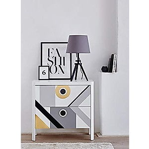 d-c-fix Peel and Stick Contact Paper Grey Matt Plain Look Self-Adhesive Film Waterproof & Removable Wallpaper Decorative Vinyl for Kitchen, Countertops, Cabinets 26.5" x 78.7"