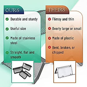 Mr. Pen- Metal Mesh Business Card Holder, 3 Pack, Black, Card Holder for Desk, Card Holder for Business Cards, Desk Card Holder, Business Card Stand, Business Card Display, Card Holder for Office