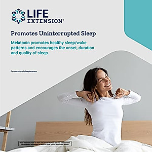 Life Extension Melatonin IR/XR - Immediate & Extended-Release Melatonin - 7 Hours Support - For Uninterrupted Sleep Patterns, Stay Asleep All Night Long - Non-GMO, Gluten-Free – 60 Capsules