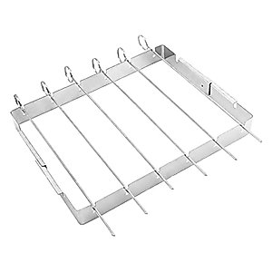 YARNOW Outdoor Grills 1 Set of Rib Rack Chicken Leg Wing Rack Grilled Chicken Rack Meat Roasting Rack Garden BBQ Rib Rack Metal Roaster Stand Barbecue for Grilling Barbecuing Portable Grills