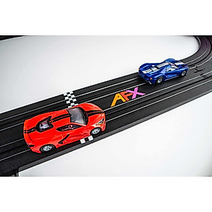 AFX/Racemasters Super Cars Set15ft TrackMega G+ ChassisTri-Pack AFX22032 HO Slot Racing Sets