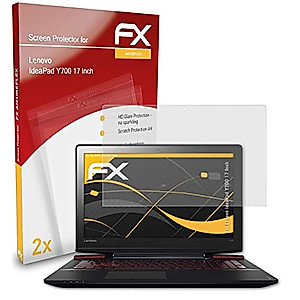 atFoliX Screen Protector Compatible with Lenovo IdeaPad Y700 17 Inch Screen Protection Film, Anti-Reflective and Shock-Absorbing FX Protector Film (2X)