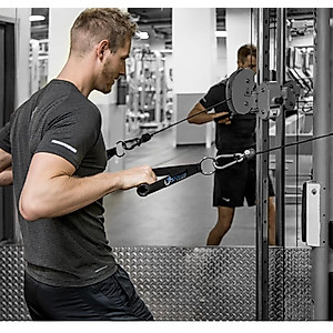 Fitteroy Heavy Duty Exercise Handles for Gym Cable Machine Attachment & Resistance Bands Workout Equipment - Compatible with Bowflex, Total Gym, Weider Home Gym Lat Pulldown