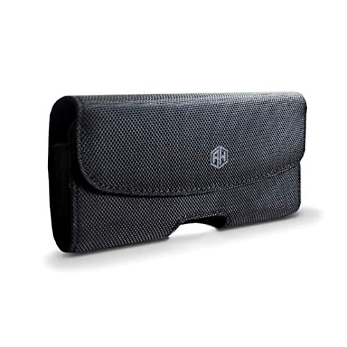 AH Military Grade Phone Holster Men Cell Phone Holsters Belt Case with Loop Cell Phone Nylon Clip Magnetic Pouch For Android Galaxy iPhone 12 Pro Max 6+ 7 Plus 8 Plus Holster Fit Commuter Case (Large)