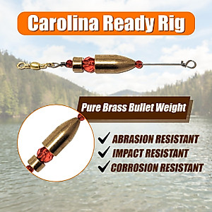Reaction Tackle Carolina Rig - 3/4oz - Black (6 Pack)